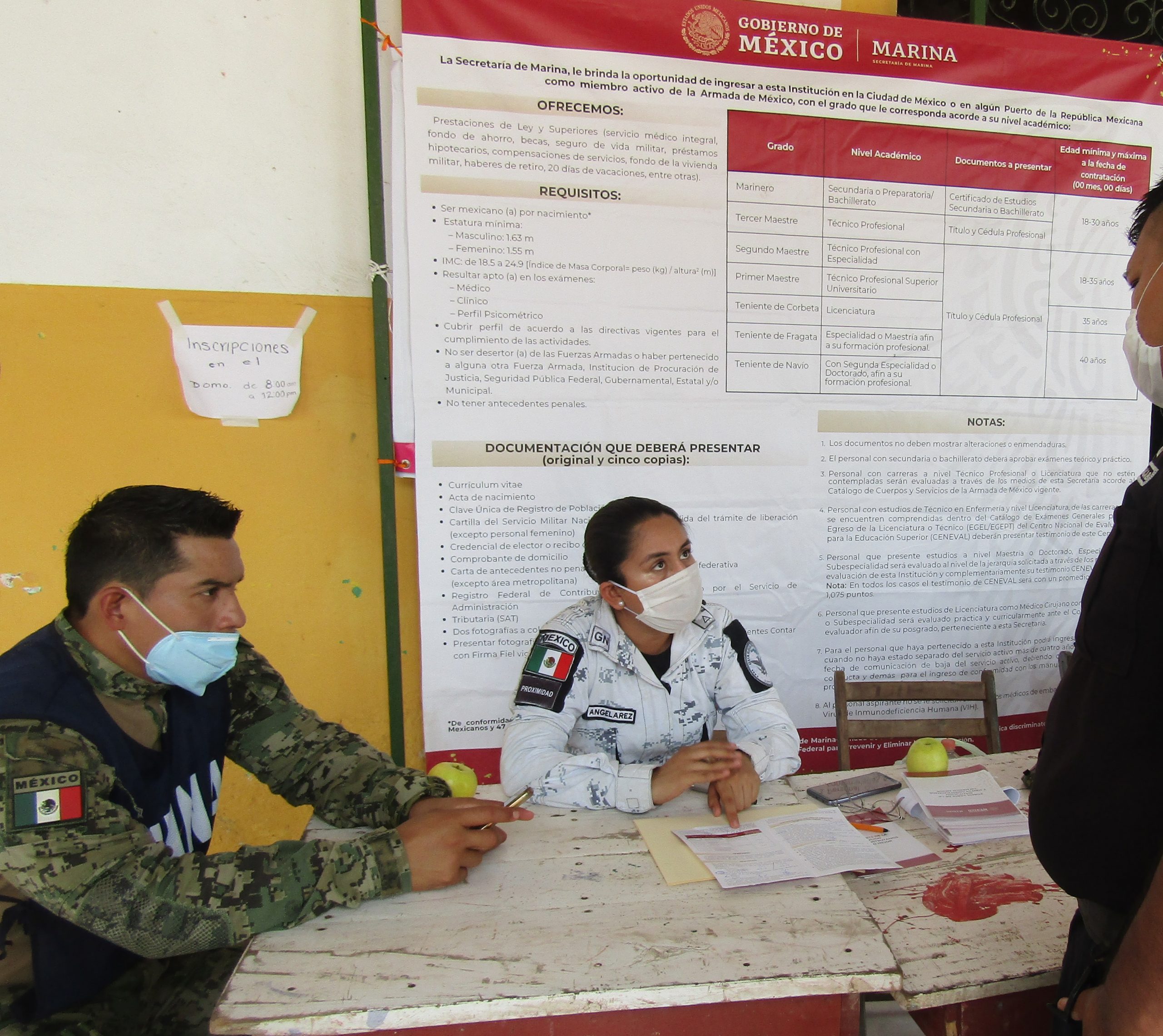 Reclutan para formar parte de la Guardia Nacional y la Marina - Punto Medio